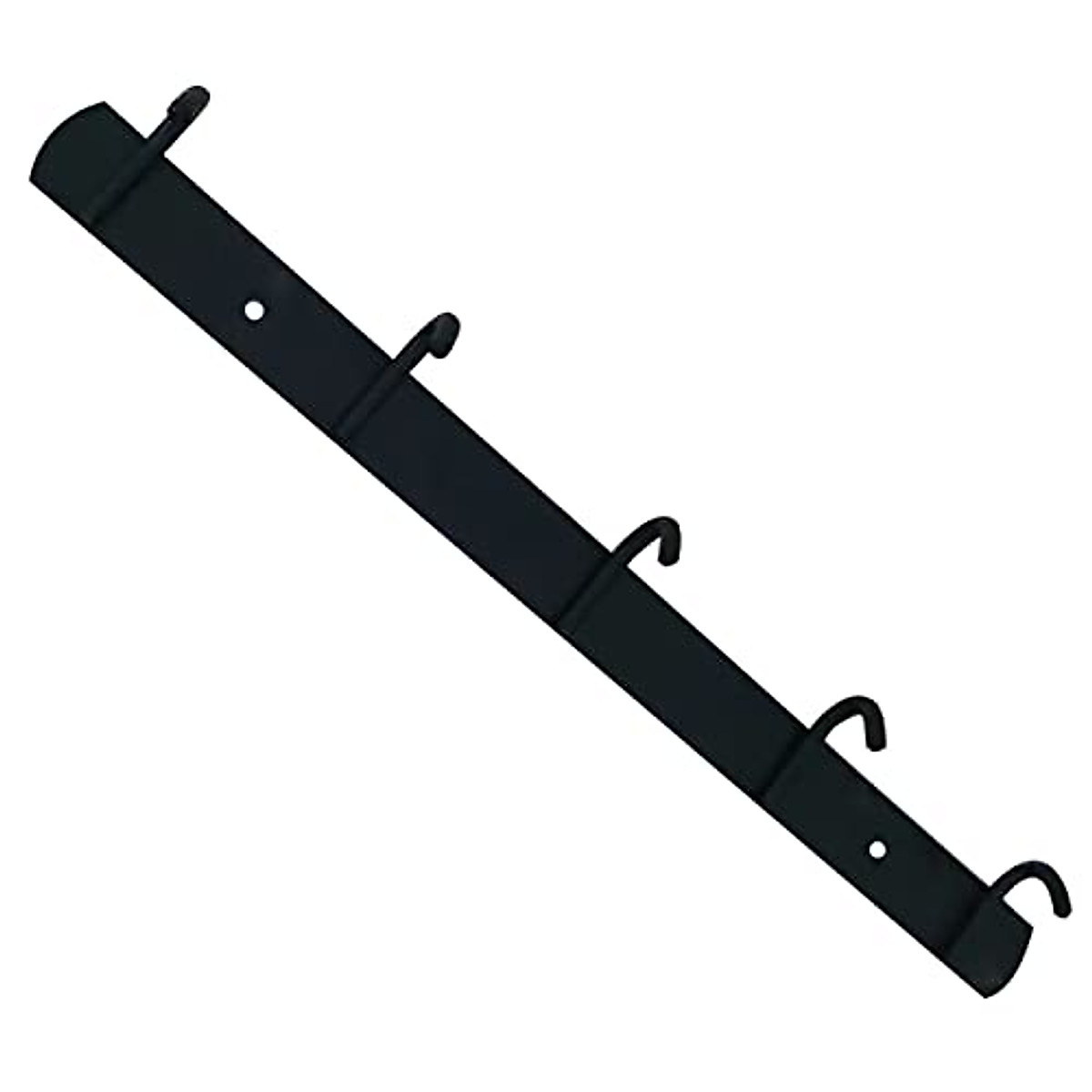 AOLZUNK Wall Mounted Hook Rack 5 Hooks, Heavy Duty Coat Hooks for Hanging Towel Hat Jacket Backpack Bag Coat Hat Keys, Black