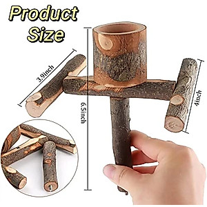 XLpeixin Bird Playground Parrot Playstand Birds Play Stand Wood Exercise Perch Gym Stand Hanging Swing Toys for Small Medium Parakeets Canaries Cockatiels Lovebirds and More…