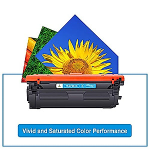 TRUE IMAGE Compatible Toner Cartridge Replacement for HP 508X CF360X CF361X CF362X CF363X 508A Color Enterprise M553dn M577 M553X M553N M553 Printer Ink (Black Cyan Yellow Magenta 4-Pack)