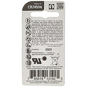 Renata CR2450N Lithium Battery