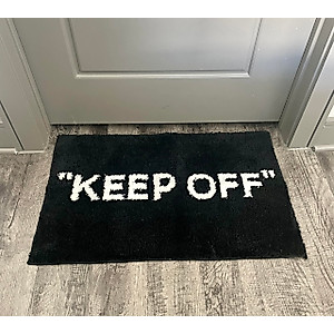 LUXAPE Keep Off Rug - Tufted Hypebeast Rug - Handmade & Premium - 32 * 20in (80 * 50cm) - Hypebeast room decor - Off white rug - Hypebeast Room Decor - Luxape Rug