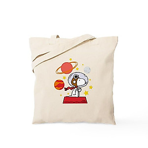 CafePress Space Snoopy Canvas Tote Shopping Bag