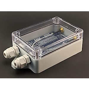 qBoxMini DIY IOT Enclosure Plus Kit (Two SMAs), IOT Enclosure for Arduino MKR Feather ESP32 Cellular LoRa WiFi board, Waterproof IP65 Enclosure with glands, prototyping PCB connectors set and Two SMAs