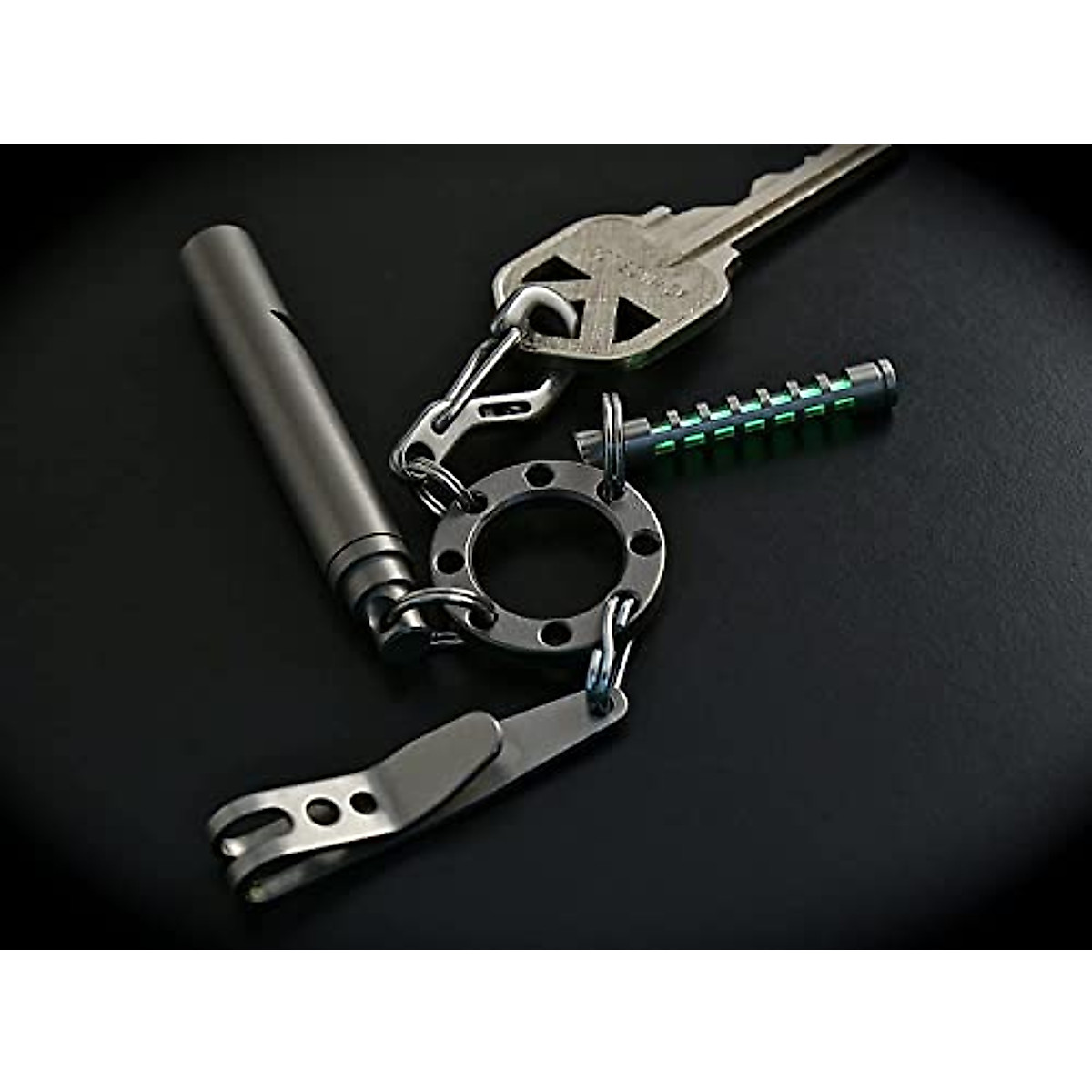 UltraTac Deep Carry Knife Pocket Clip Nano, Multi-Purpose Pocket Suspension Clips for Keys, Flashlights, Knives - Stainless Steel (2 Pack)