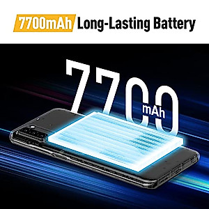 Ulefone Unlocked Smartphones, Note 12P 6.82-inch HD+ Display Unlocked Cell Phones, 7700mAh Battery, Octa-core 4GB+64GB, Android 11, 13MP Triple Rear Camera, Dual 4G Mobile Phone (Black)