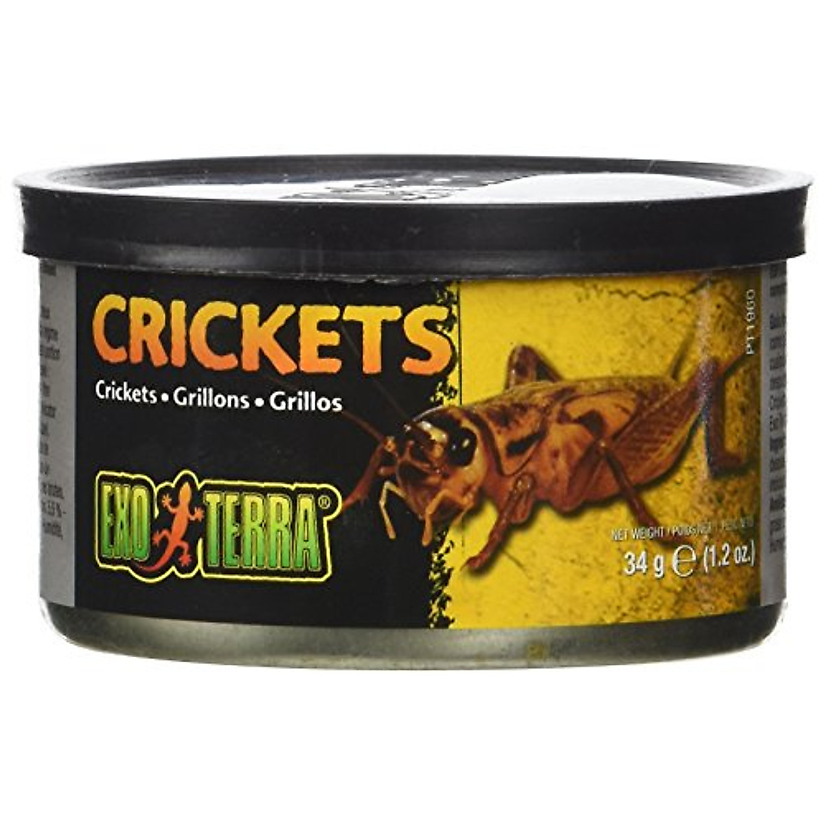 Exo Terra Specialty Reptile Food, Canned Crickets for Reptiles, PT1960