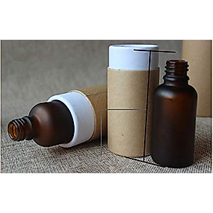 Empty Kraft Paper Jar Tube Cardboard Boxes,Essential Oil Bottle Packaging Box Gift Paper Tube Packing Box With Lid Round Paper Cardboard Boxes,5pcs (100ML)