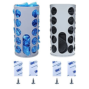 Howley Home Plastic Bag Holder (2 sets of grey and 2 sets of whit) Grocery Bag Holder Good for storing plastic bags under the sink,Wall-mounted space-saving sock and panty organizer in the cloakroom