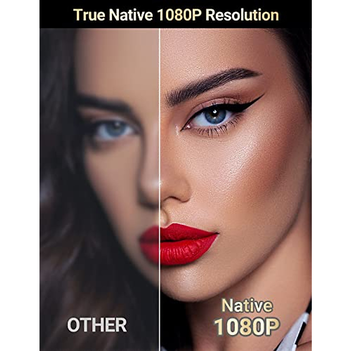 5G WiFi Bluetooth Projector, Full HD Native 1080P Projector 9500Lumens with Wireless Mirroring Screen, Compatible with TV Stick/HDMI/DVD Player/AV for Theater Movies [120" Projector Screen Included]