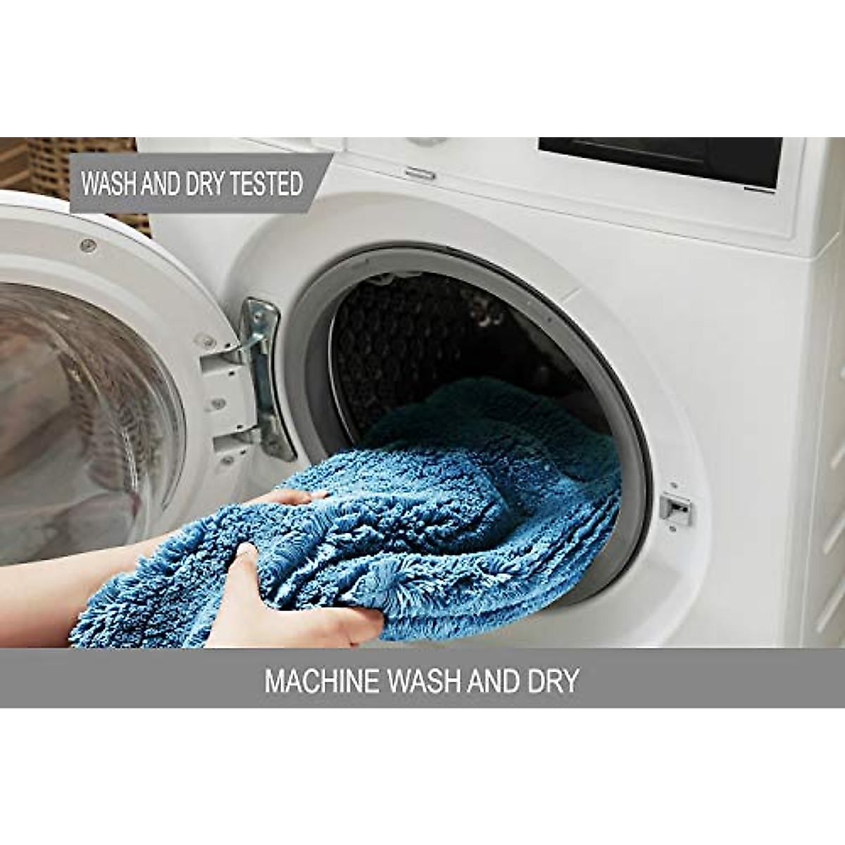 The Luxury Towel Company Cotton Bathroom Rugs Set, 2 pc (20"x30" and 17"x24") - Soft Plush 2800 GSM, Super Thick and Absorbent - Matches Our 804 GSM and 703 GSM Bathroom Towels Set (Mauve)