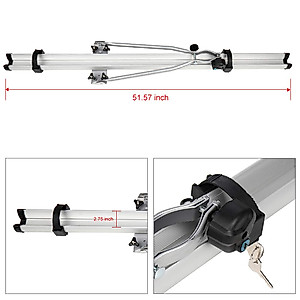 ECCPP Bike Roof Carrier Mounted on Car SUV Trunk Crossbar Universal Bike Rack For 1 Bike with Locking System-1 PC