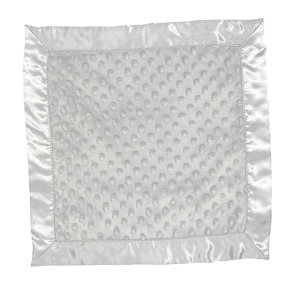 Bearington Baby Small Dottie Creamy White Security Blankie, 16" x 16"