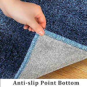 IMINROME Area Rugs 9x12 Modern Plush Large Rug Solid Rug Super Soft Rug Fluffy Shag Carpet Large Fuzzy Plush Throw Rug,Large Shaggy Floor Big Carpets for Bedroom Kids Home Decor