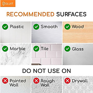 GLUIT Adhesive Towel Hooks for Bathroom Wall Hooks for Hanging Heavy Duty Coat Rack Sticky Hanger for Door Holder Durable Stainless Steel Chrome- 2 Pack