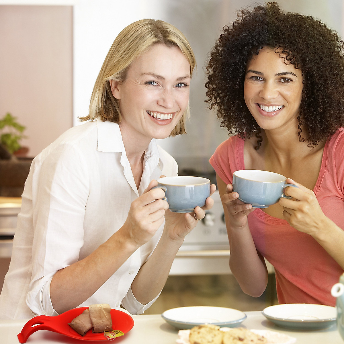 ORBLUE Silicone Spoon Rest for Kitchen Counter, Almond-Shaped Cooking Spoon Holder for Stove Top, Heat Resistant Utensil Rest, 4-PACK