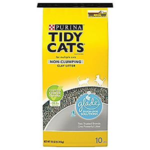 Purina Tidy Cats Non Clumping Cat Litter, Glade Clear Springs Multi Cat Litter - 10 lb. Bag