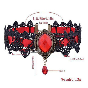 Merroyal Women's Dia de los Muertos Rose Flower Costume Headpiece Halloween Day of The Dead Veil (Black Red Rose Flower+Black Veil)