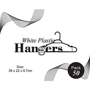 50 Recycled Plastic Hangers