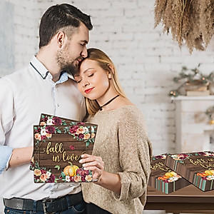 40pcs Wedding Napkins Fall in Love Bridal Shower Napkins Decorations Floral Paper Napkins for Fall Wedding Engagement Bachelorette Party Boho Bridal Shower Decoration Supplies