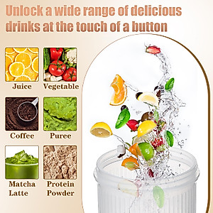 CHIDOYII Portable Blender, Personal Blender for Shakes, Fruits, 450 ML Mini Blender with 6-Blade, for Sports, Travel, Kitchen(Pink)