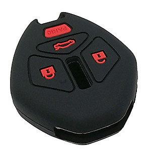 Coolbestda Silicone Key Fob Remote Skin Cover Case Protector Keyless Jacket for Mitsubishi Eclipse 2006-2012 Endeavor 2006-2011 Galant 2006-2012 Lancer Outlander 2007-2013