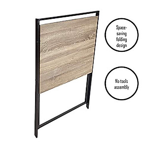 Urban Shop Compact Folding Desk, Wood
