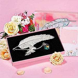 Gifts for Women Teachers Mothers Day - Metal Feather Bookmark Butterfly Craft Gifts for Women Who Have Everything Ladies Mom Girls Teacher Appreciation Gift Readers Book Lover Birthday Reading Gifts