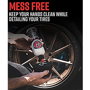 Adam's Polishes Pro Tire Hex Grip Applicator, Tire Shine Car Detailing Foam Sponge Tool, After Car Wash Tire Cleaner, for Vinyl Rubber & Trim Accessories, Wheel Cleaner Rim (1 Pack)