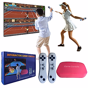 YRPRSODF TV Game Console Built in 883 Games, Handheld Retro Video Game Machine with 2.4G Wireless Gamepad Somatosensory Control, HD Plug and Play, Home Interactive& Puzzle Games, Red