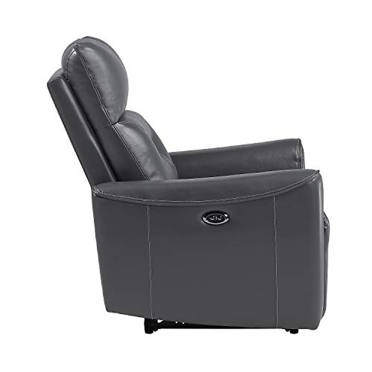 Lexicon Edelweiss Power Double Reclining Loveseat, Dark Gray