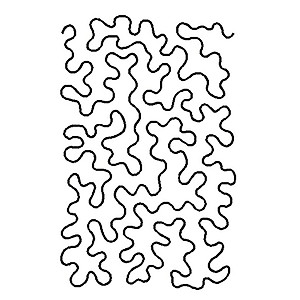 Quilting Stencils for Machine and Hand Quilting - 2 Quilting Stencils for Background Patterns - Stipple, Large Stipple Plastic Quilt Stencil Set with Guide