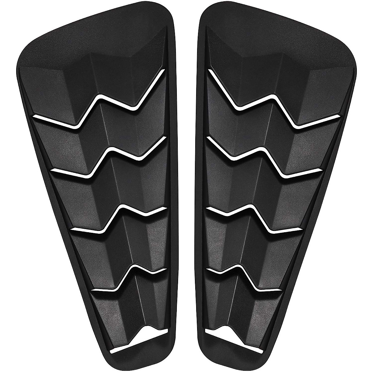 CUMART 2005-2014 Rear+Side Window Louvers Windshield Sun Shade Cover Lambo Style Matte Black Compatible with Ford Mustang 2005 2006 2007 2008 2009 2010 2011 2012 2013 2014 …