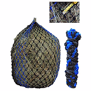 T TEKE Deluxe Slow hay Feeder hay nets, 1-3/4" Feeding Holes, Horse Supplies hay Bags for Horses, Goats