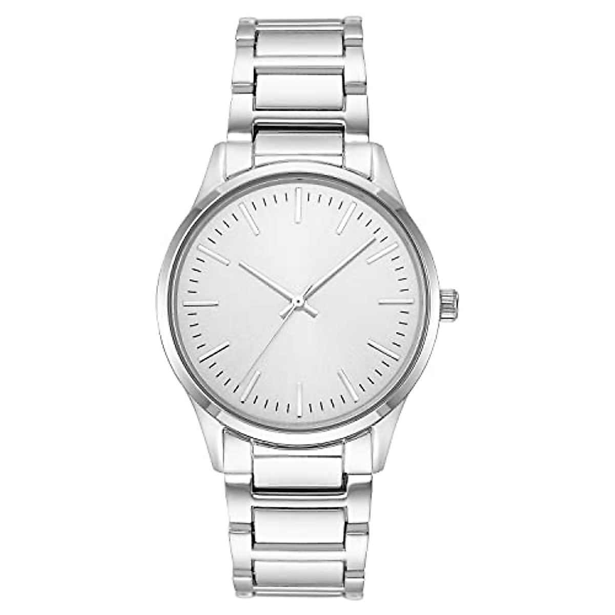 Amazon Essentials Unisex Bracelet Watch, Silver