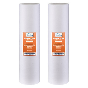 iSpring 5-Micron 20” x 4.5” Whole House Water Filter Cartridges, High Capacity Sediment Filter, Model Number: FP25BX2