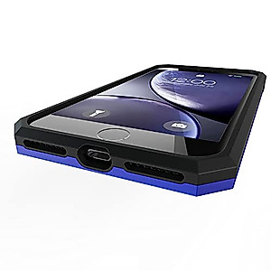 Kitoo Made in USA Defender Designed for iPhone 6 Plus/iPhone 6S Plus Eco-Friendly Case with Kickstand, Military Grade Shockproof 12ft. Drop Tested - Blue