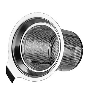 Godinger Tea Cup with Lid and Infuser, Porcelain Teacups with Stainless Steel Filter, Tea Mugs, Tea Gifts for Tea Lovers, Set of 2, 15oz