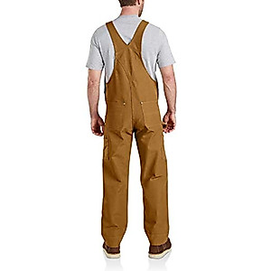 Carhartt Men'sRelaxed Fit Duck Bib Overall Carhartt Brown,L30-W40