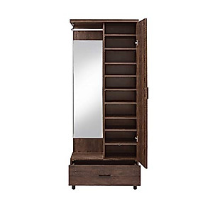 Acme Furniture Tsula Hall Tree, Rustic Walnut