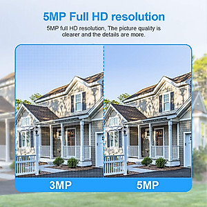 INQMEGAPRO 5MP PTZ WiFi Security Camera Outdoor, 1920P HD Wireless Surveillance Camera, Waterproof IP Camera, 2-Way Audio, Enhanced Night Vision, Motion Detection, ONVIF, SD Card Slot,393-5MP