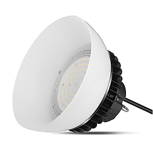 GRANDLUMEN LED High Bay UFO Light 150W, ETL Certified, 5000K Daylight White, LED Warehouse Lighting with PC Reflector