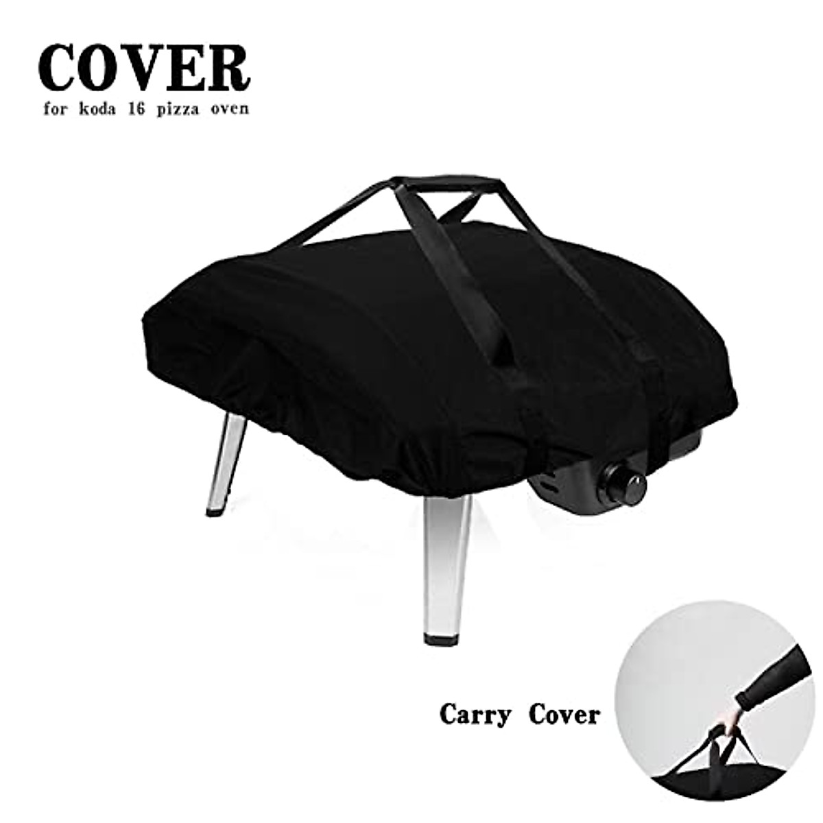 Koda 16 Pizza Oven Cover,Pizza Oven Cover for Koda 16 Gas Pizza Oven,16-inch Pizza Oven Waterproof Cover,Pizza Oven Accessories,Black