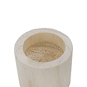 Tsnamay 4Pcs Cylinder Wood Bed Risers Furniture Risers Wooden Solid Original Color for DIY Painting Sofa Couch Chair Table Increase Legs Inner Dia.2.28",Increase Height 1.97 Inches