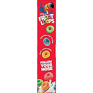 Kellogg's Froot Loops Cold Breakfast Cereal, Kids Cereal, Family Breakfast, Original, 10.1oz Box (1 Box)
