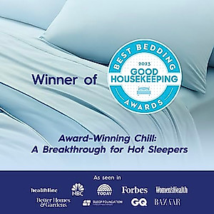 REST Evercool™ Cooling Comforter, Cooling Blanket for Hot Sleepers, Night Sweats, Menopause Hot Flash. Buttery Soft, Nontoxic, Hypoallergenic, Machine Washable, All Season Duvet, Blue Queen 90"x90"
