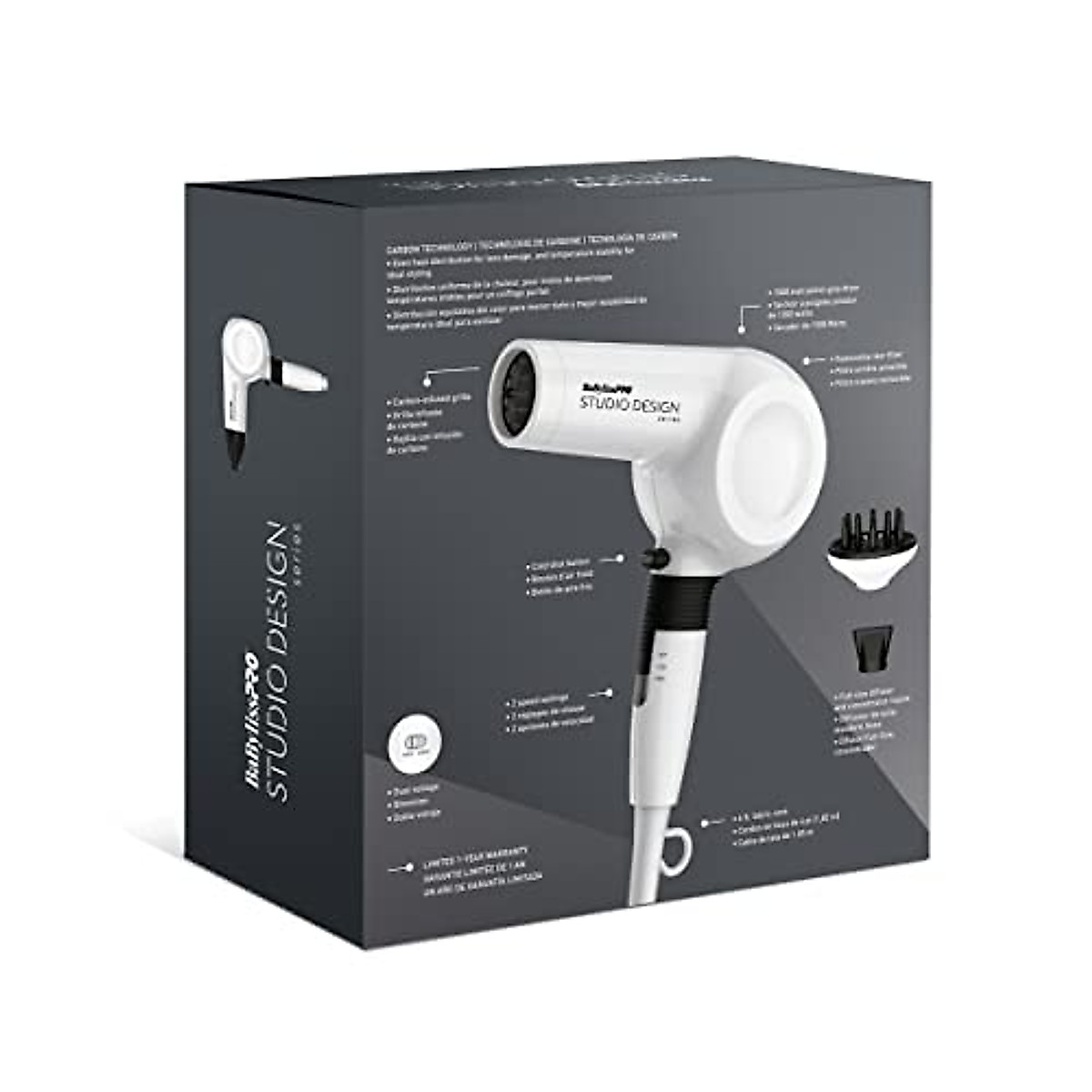 BaBylissPRO Studio Design Series Midi Hair Dryer