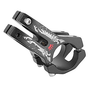 Yosoo Health Gear Bike Stem, Wake Bike Stem, 31.8 Stem Road Bike, Mountain Bike Stem, Bar Stem, Handlebar Stem Riser for, Mountain Bike, Road Bike, BMX (Black)