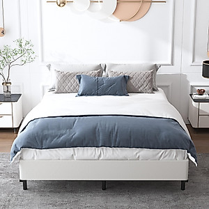 XINXINYAN King Size Box Spring 4 Inch,Black King Box Spring 4 Inch,Sturdy 4 Inch Box Spring King Only, Easy Assembly Metal Frame, Noise Free