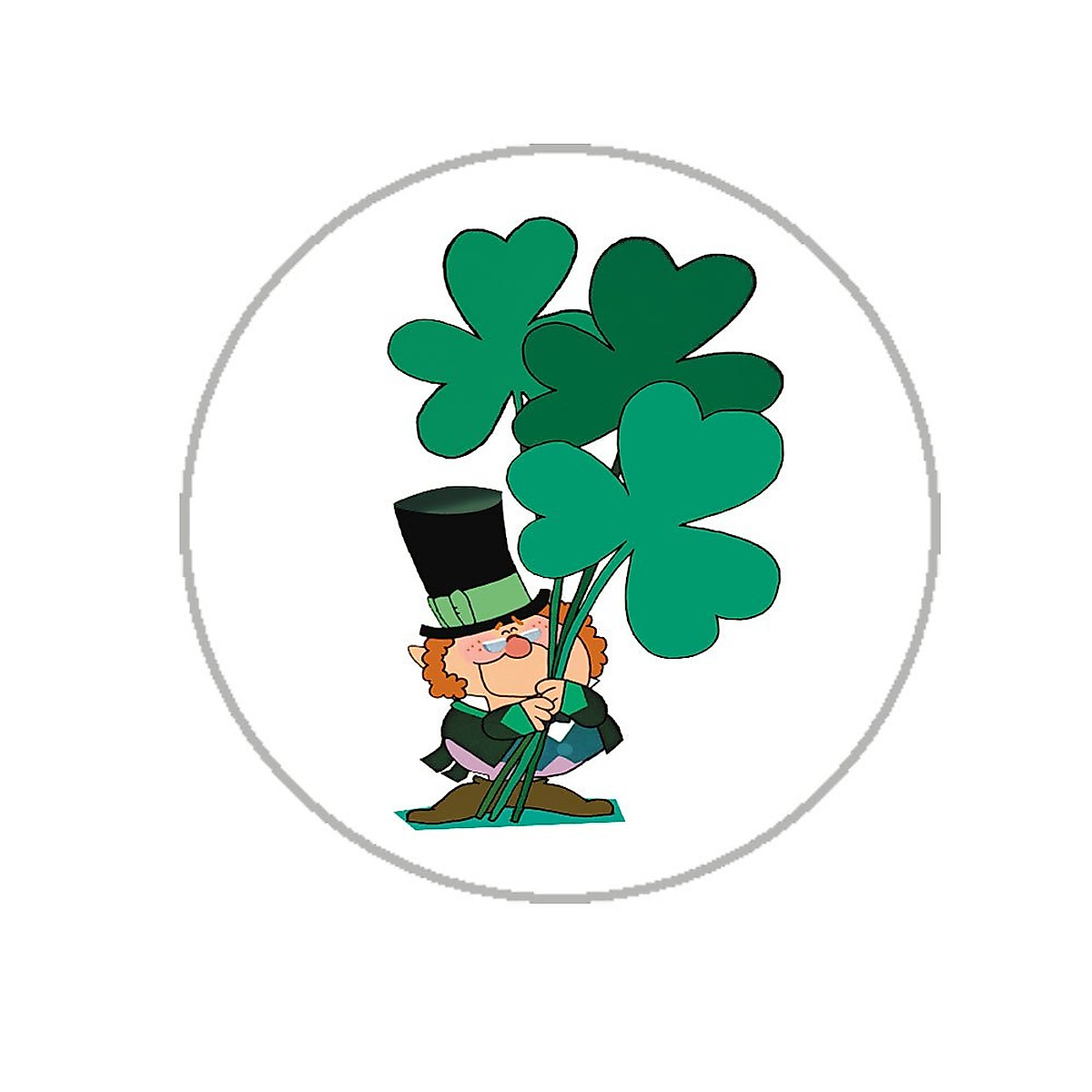 Assorted St Patricks Day Envelope Seals - 1.2" Fun St Patrick's Day Stickers - 144 Stickers