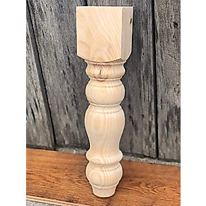 CAROLINA LEG CO. Chunky Bench Legs - Perfect for Coffee Tables - Set of 4 - Made in NC - Dimensions: 3.5" x 16"